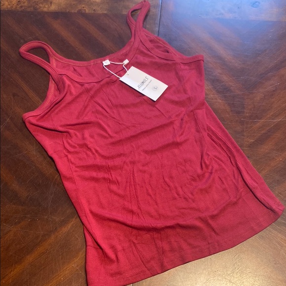 Athmile | Tops | Elegant Red Tank Top By Aritzia | Poshmark